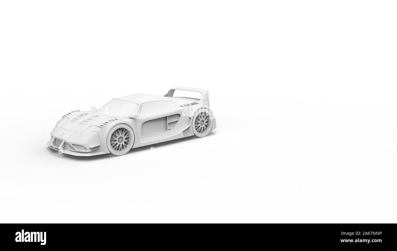3d rendering of a race car isolated on white studio background Stock ...
