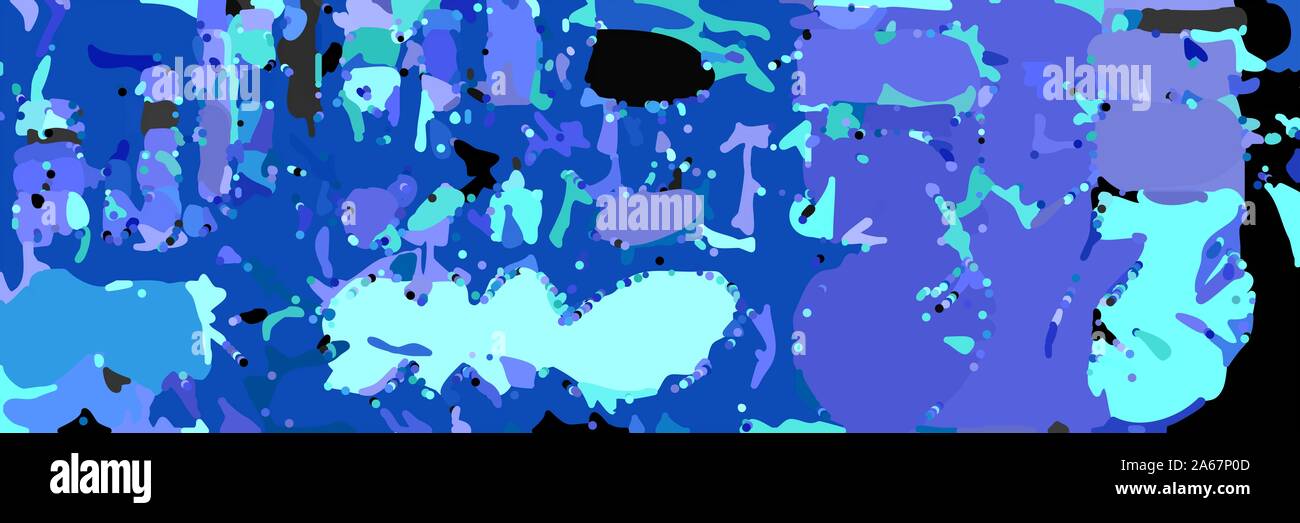 abstract modern art background with shapes and royal blue, aqua marine ...