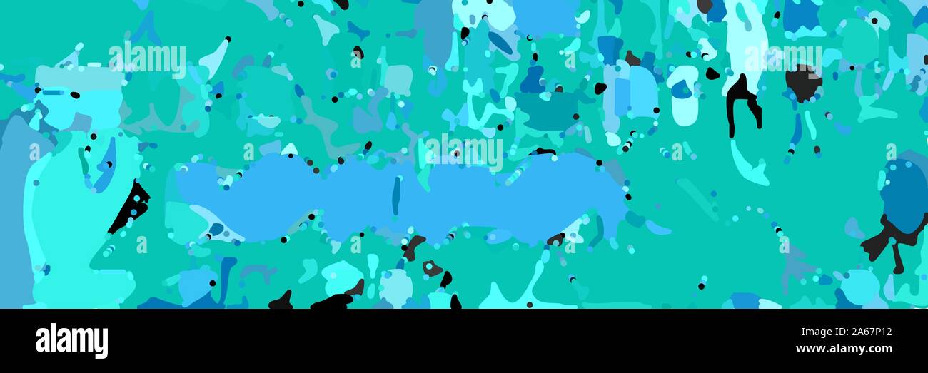 abstract modern art background with shapes and dark turquoise, pale ...
