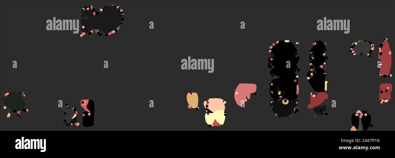 abstract modern art background with very dark blue, dark salmon and ...