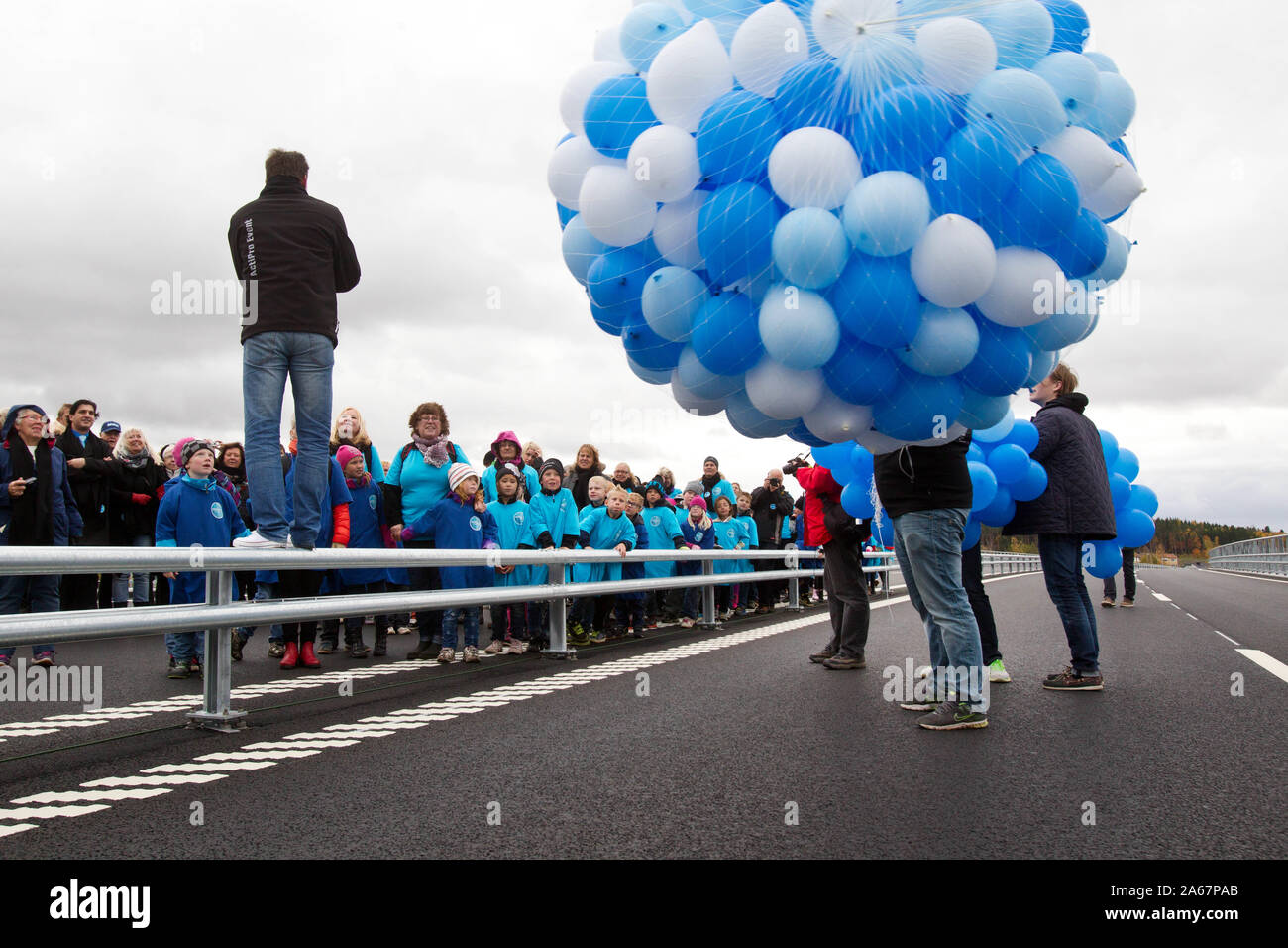 Inauguration of the Motala Bridge.Photo Jeppe Gustafsson Stock Photo ...