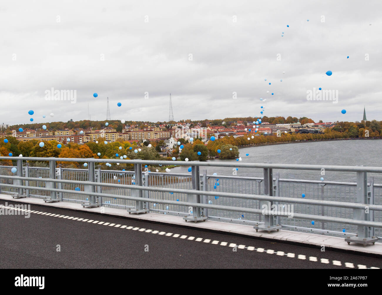 Inauguration of the Motala Bridge.Photo Jeppe Gustafsson Stock Photo ...