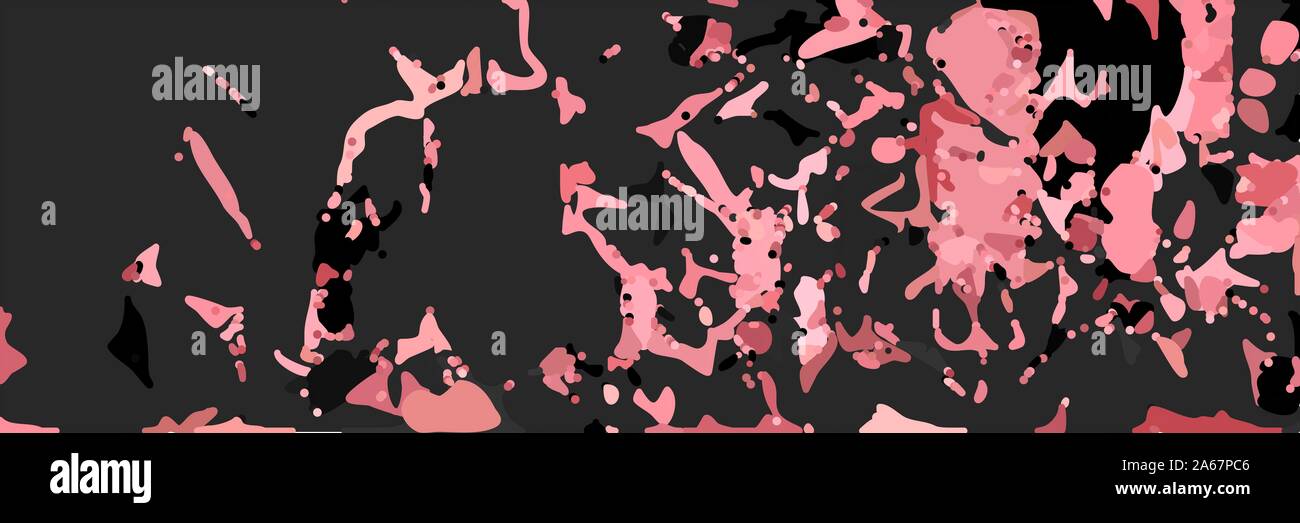 abstract modern art background with light coral, very dark blue and ...