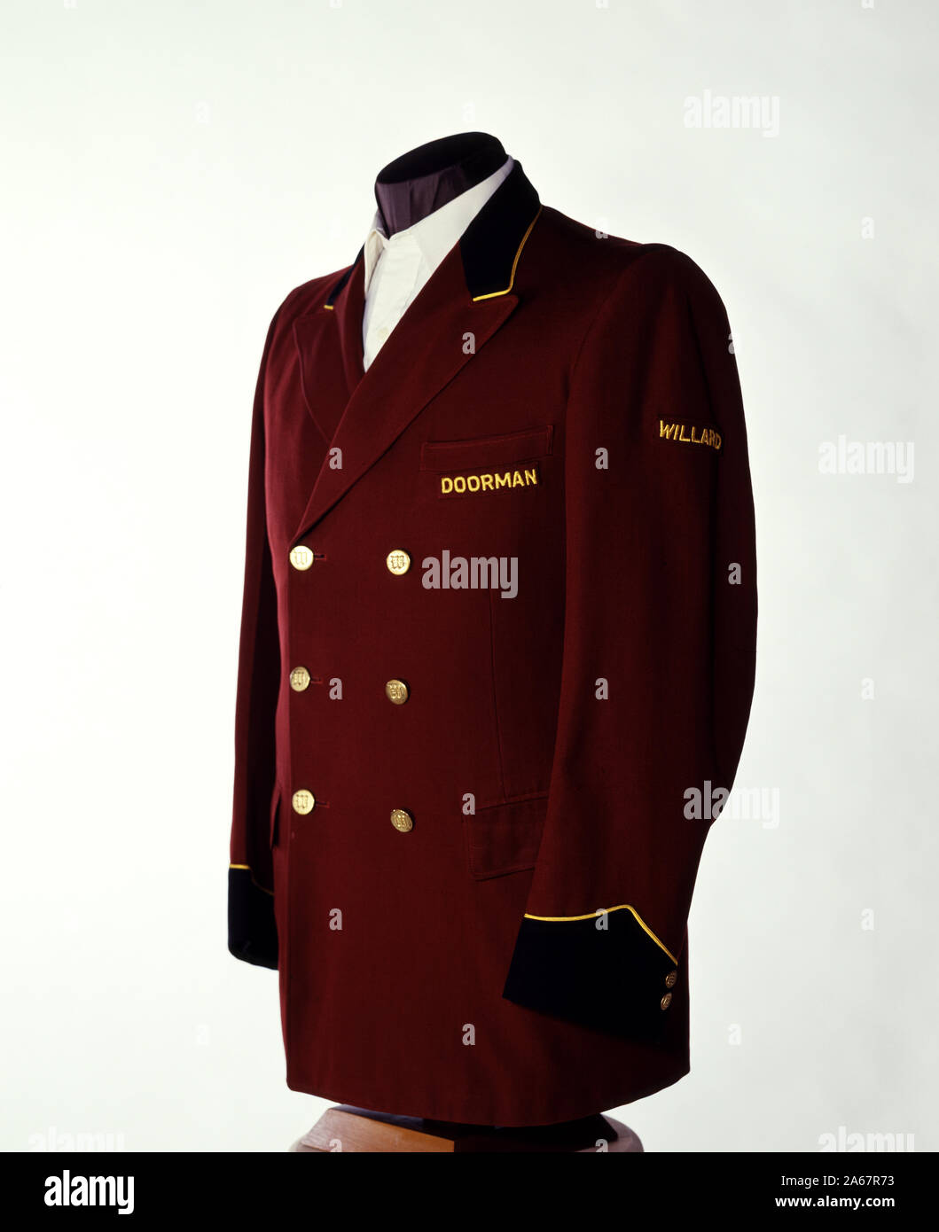 Willard Hotel doorman's jacket that was worn in the early 1900s ...