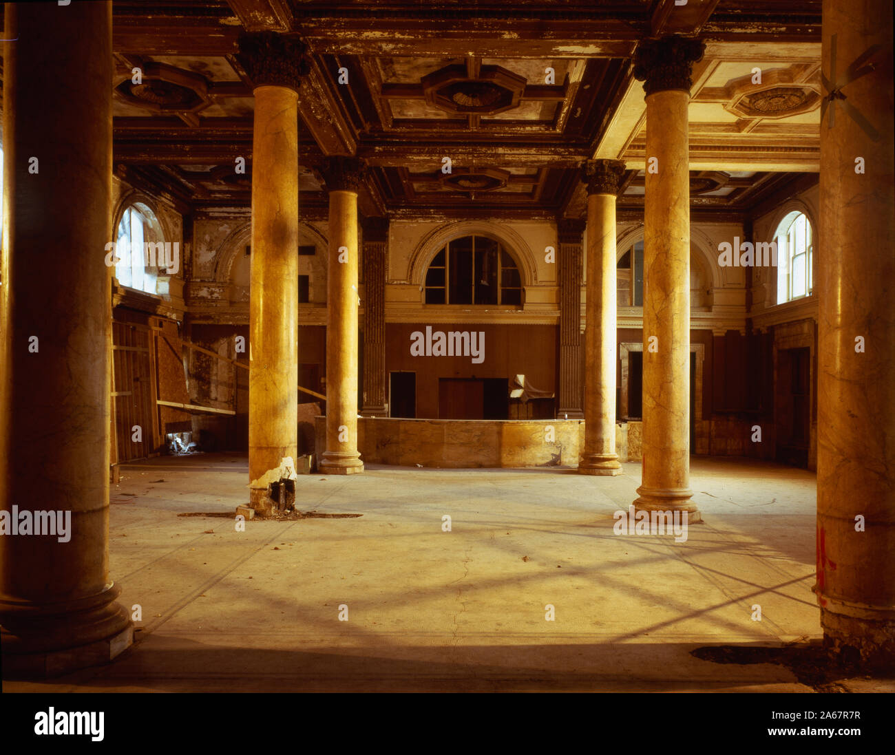 Willard Hotel lobby before the 1980s restoration. Washington, D.C Stock ...