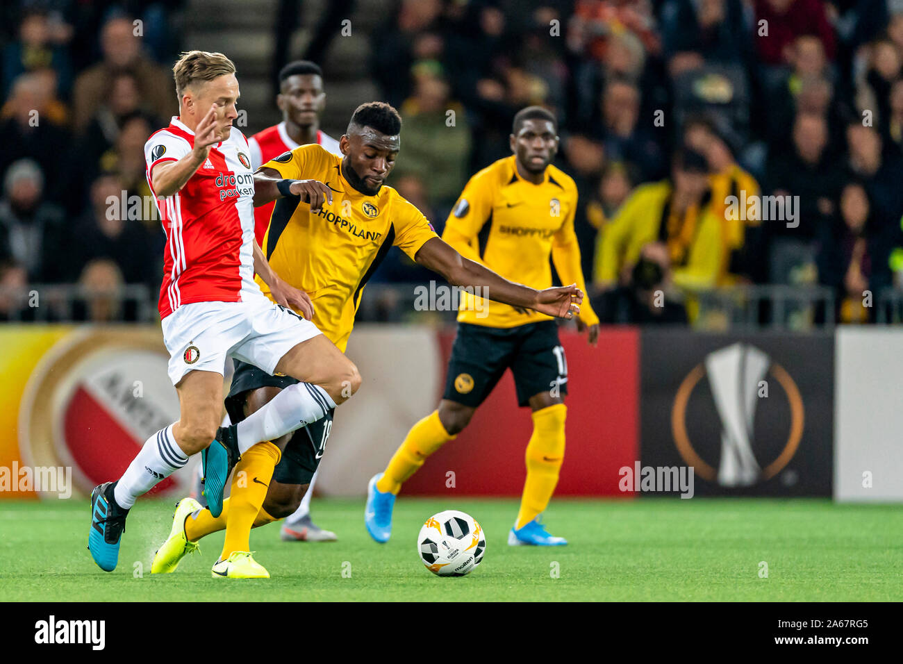 BERN, Switzerland. 24th Oct, 2019. football, Europa League, season 2019-2020, Feyenoord player ...