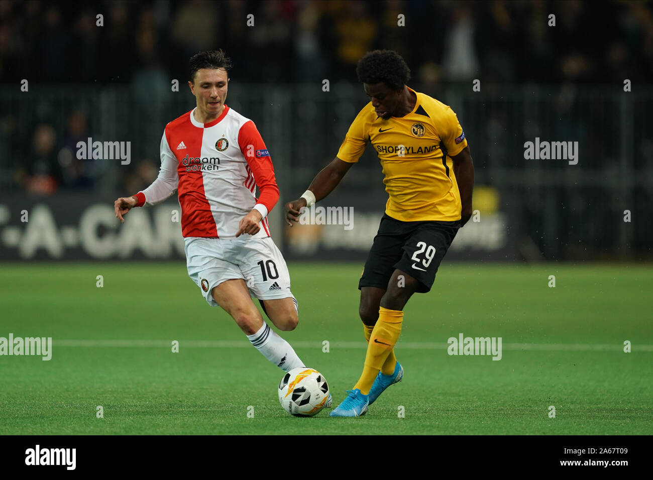 BERNE, SWITZERLAND - OCTOBER 24: Jordan Lotomba of BSC Young Boys ...