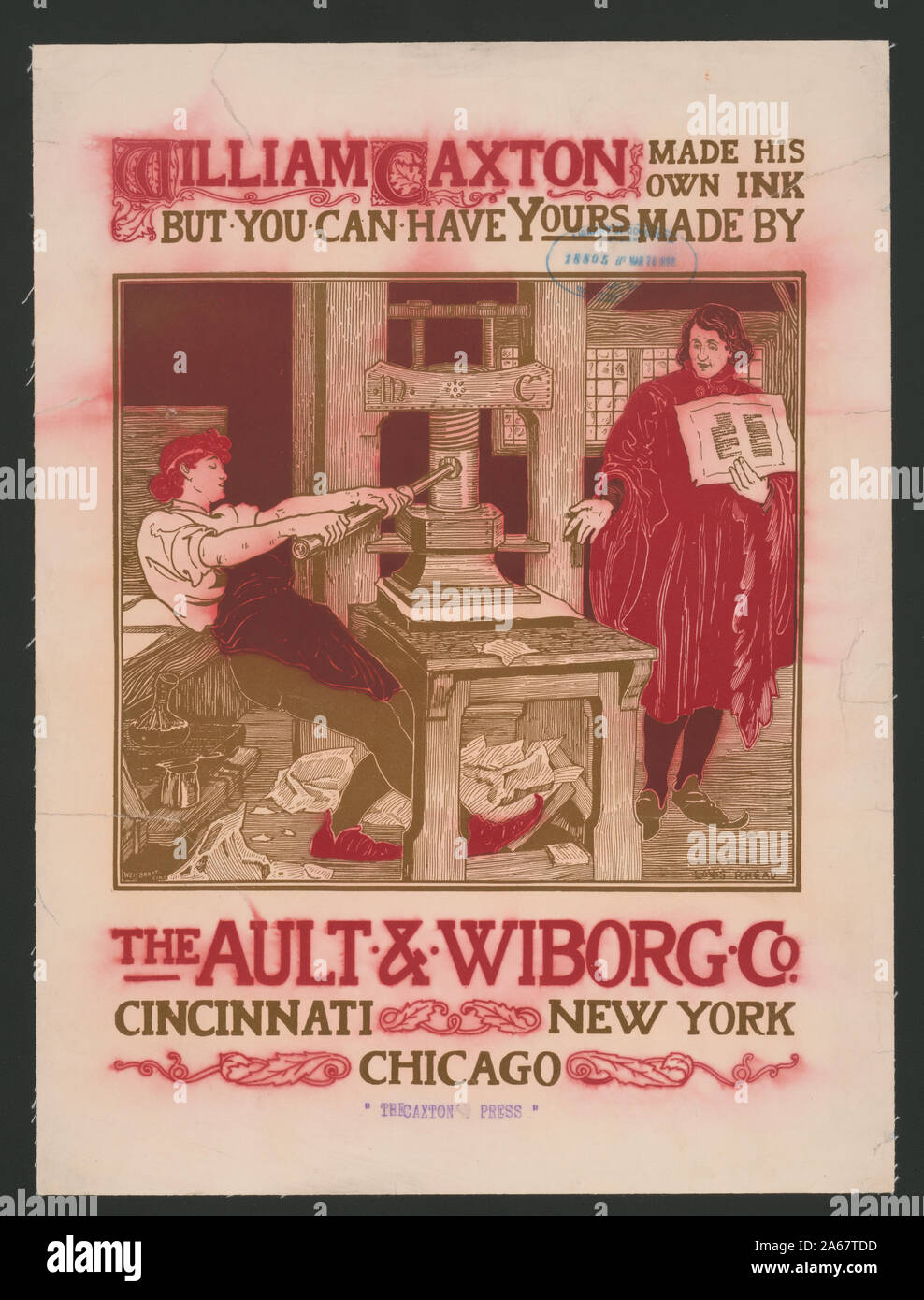 William caxton printing press hi-res stock photography and images - Alamy