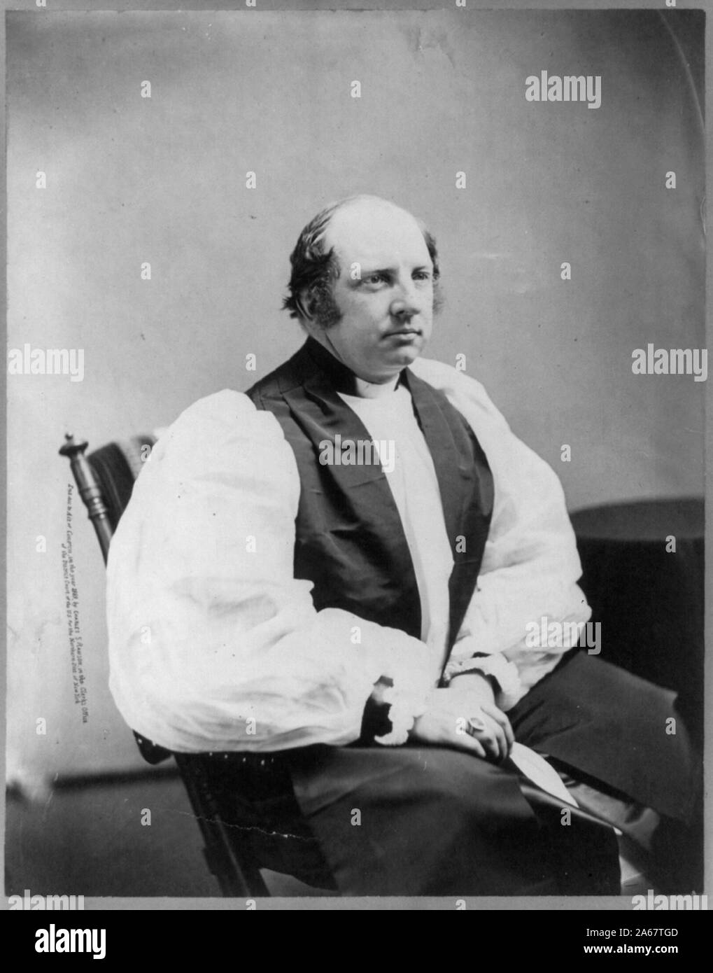 William Croswell Doane, pb., 1832-1913, three-quarters length, seated ...