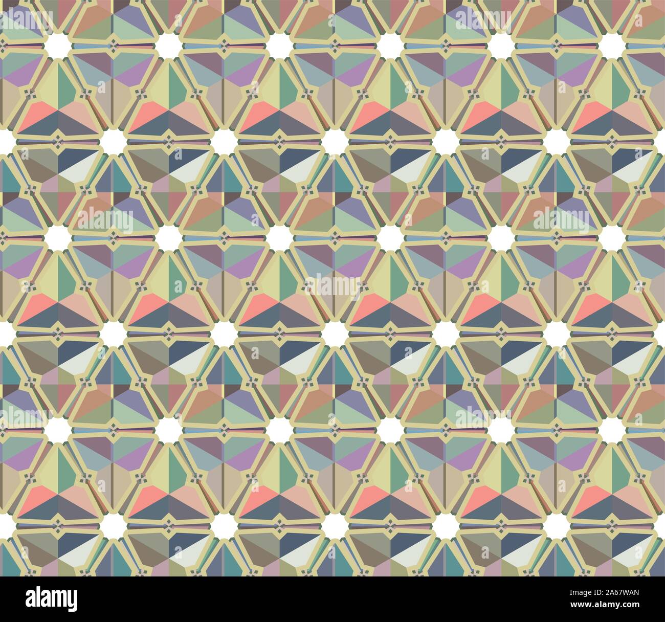 Seamless Vector Pattern Background Texture In Geometric Ornamental