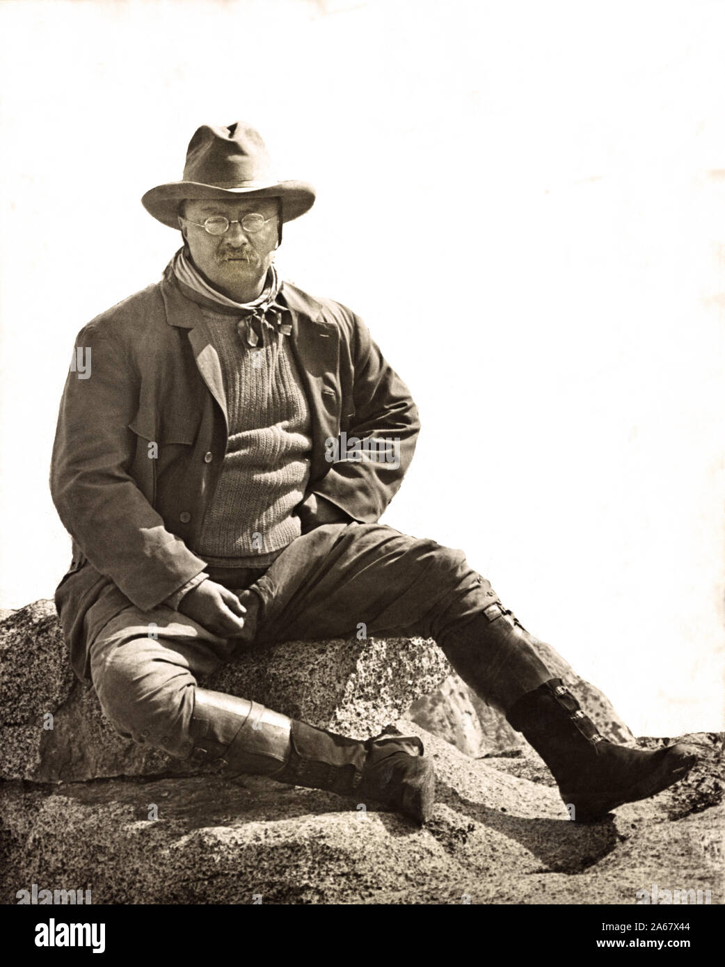 U.S. President Theodore Roosevelt, Full-Length Portrait Sitting on ...