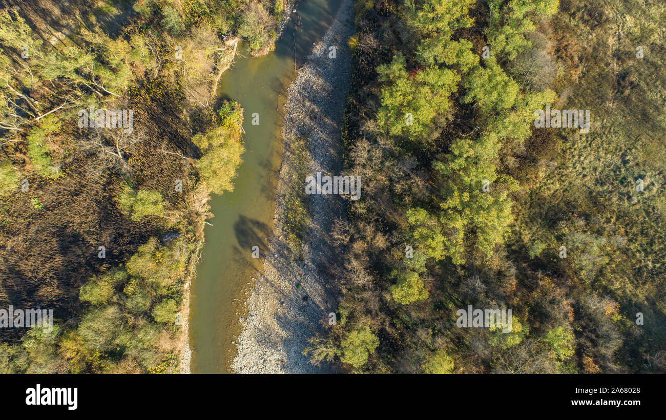 River forest aerial hi-res stock photography and images - Alamy