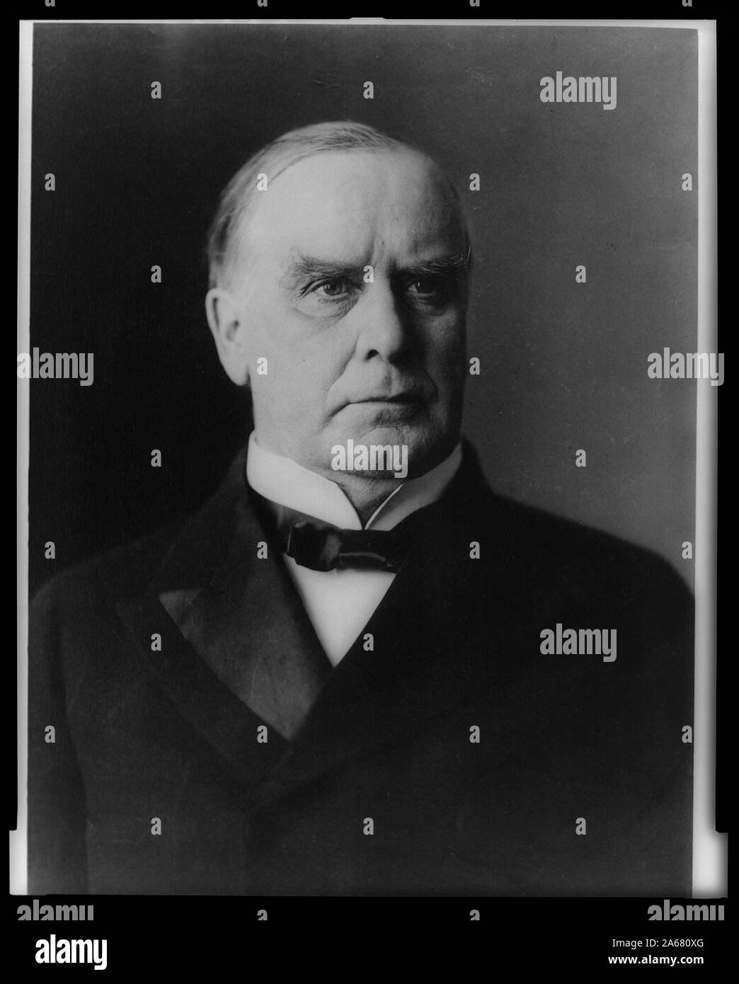 William McKinley, head-and-shoulders portrait, facing right Stock Photo ...