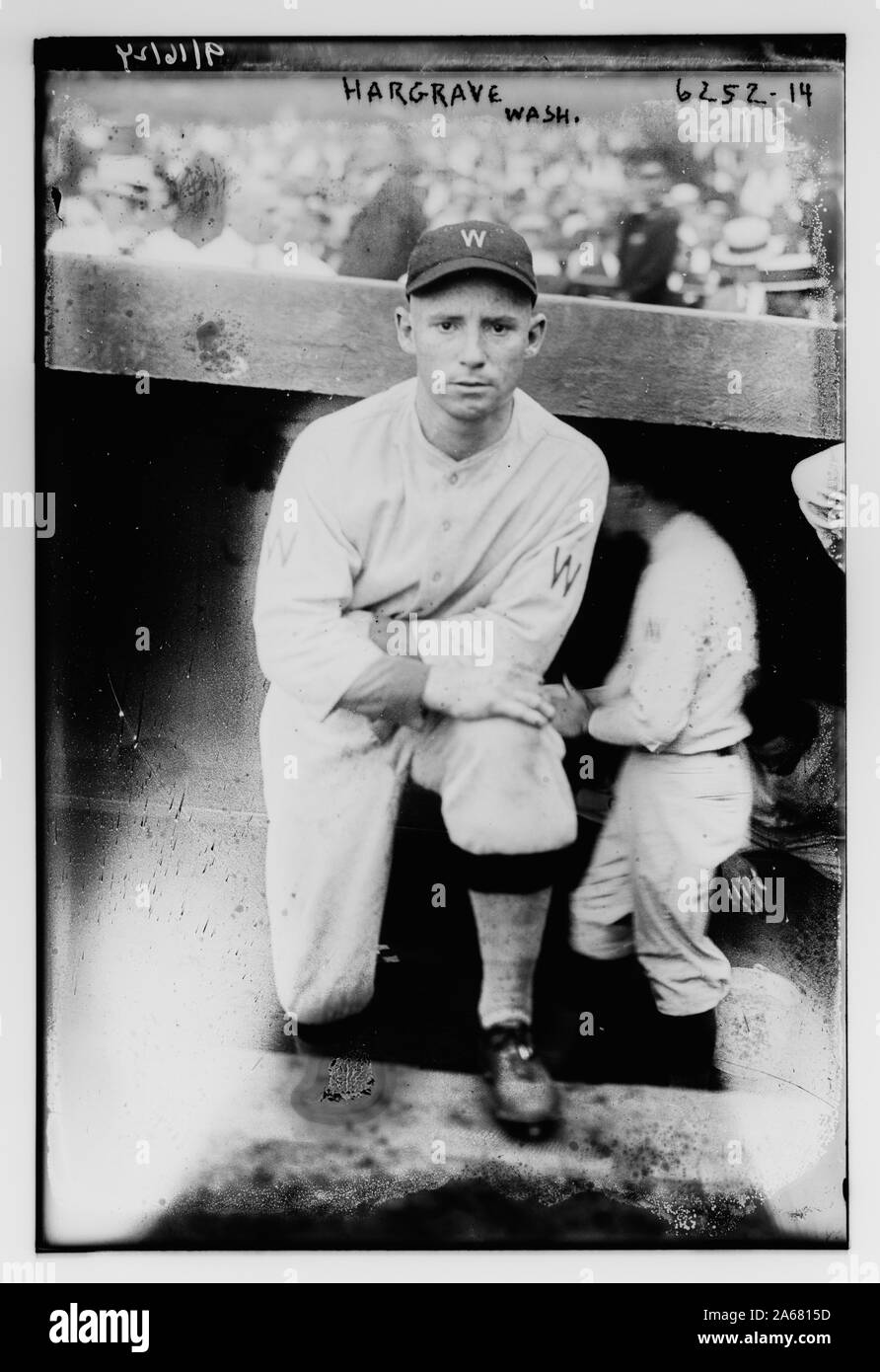 William Pinky Hargrave, Washington AL (baseball Stock Photo - Alamy