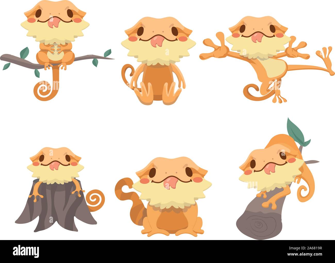 Australian lizard reptile Stock Vector Images - Alamy