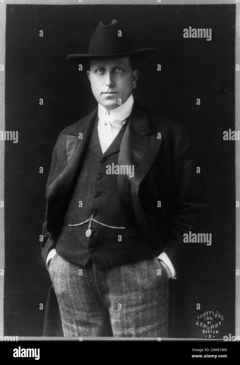 William Randolph Hearst, three quarter length portrait, standing, young ...