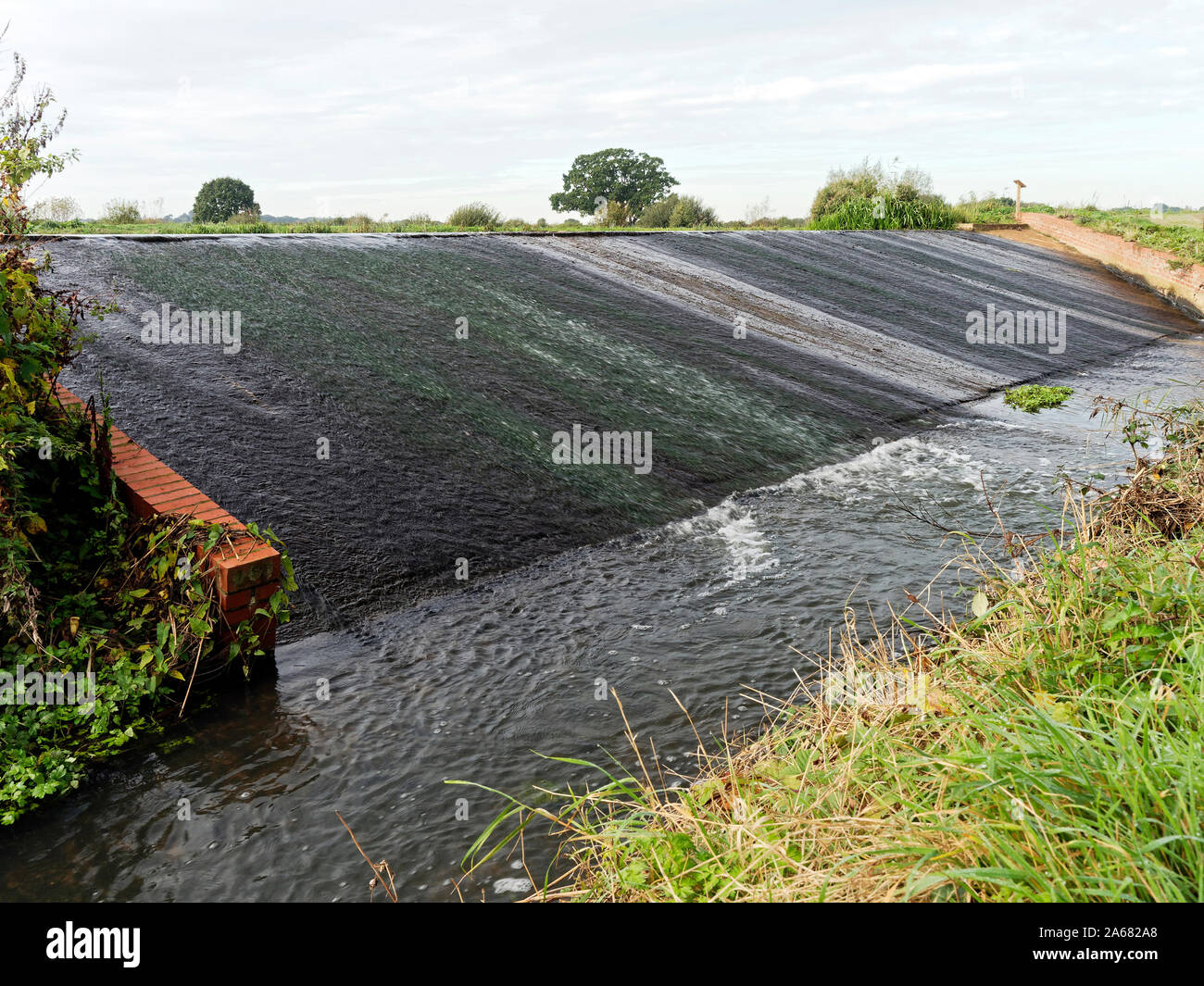 Repaired spillway above Ebridge Lock on the North Walsham & Dilham ...