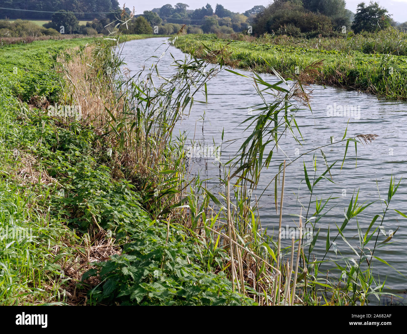 Tranquil autumn scene on a restored section of the North Walsham and ...