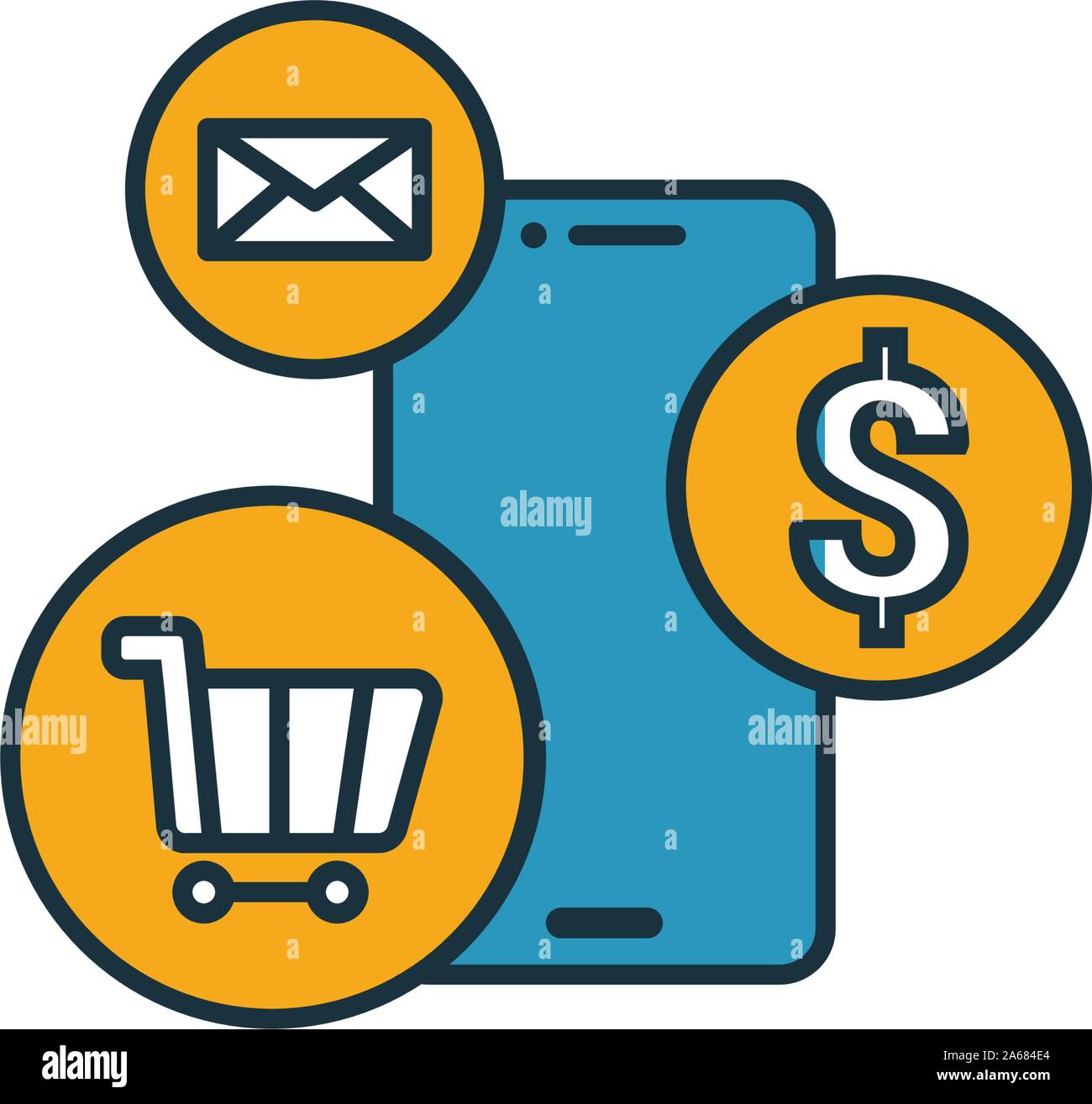 Mobile Marketing icon set. Four elements in diferent styles from online ...