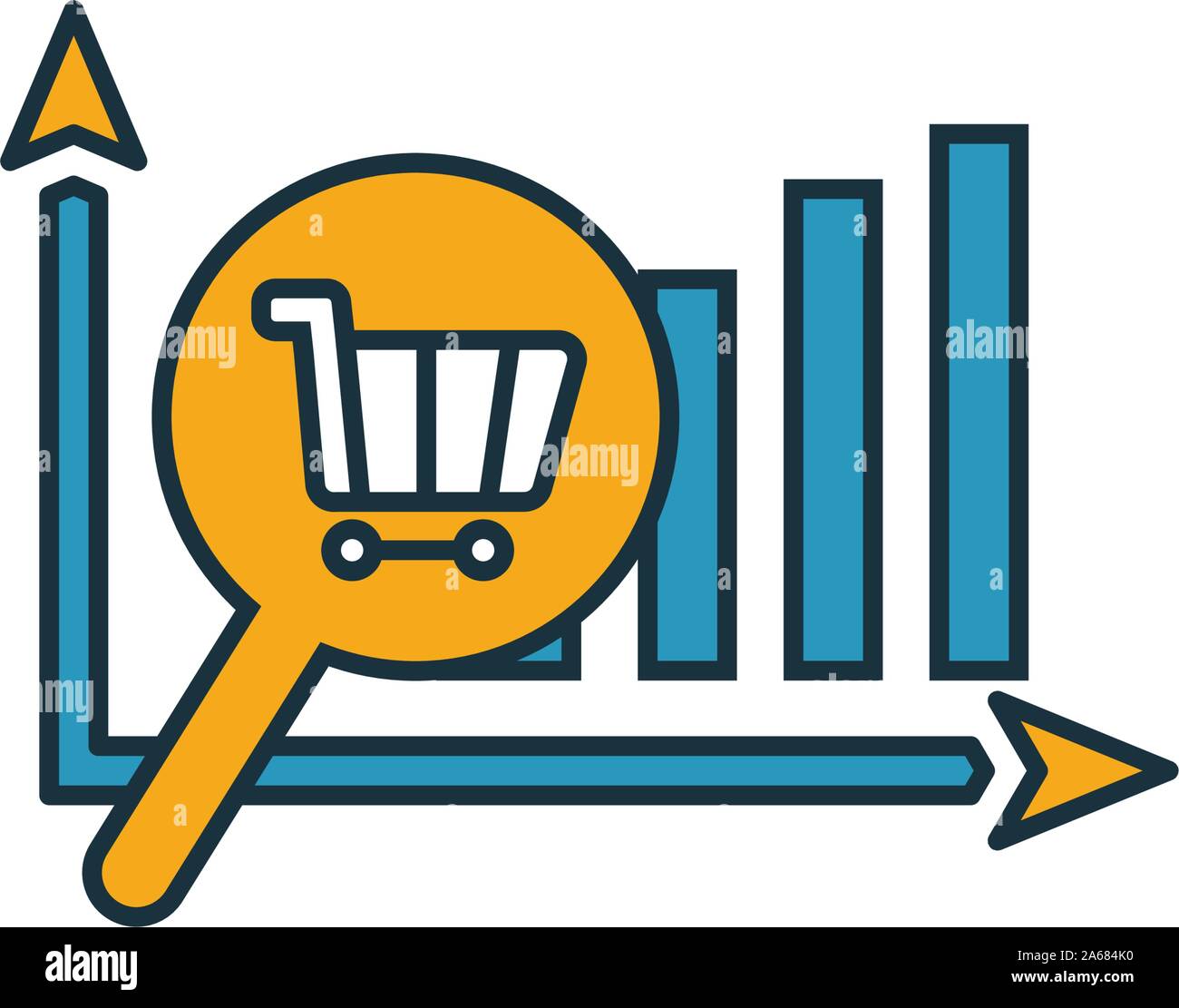 Market Research icon set. Four elements in diferent styles from online ...