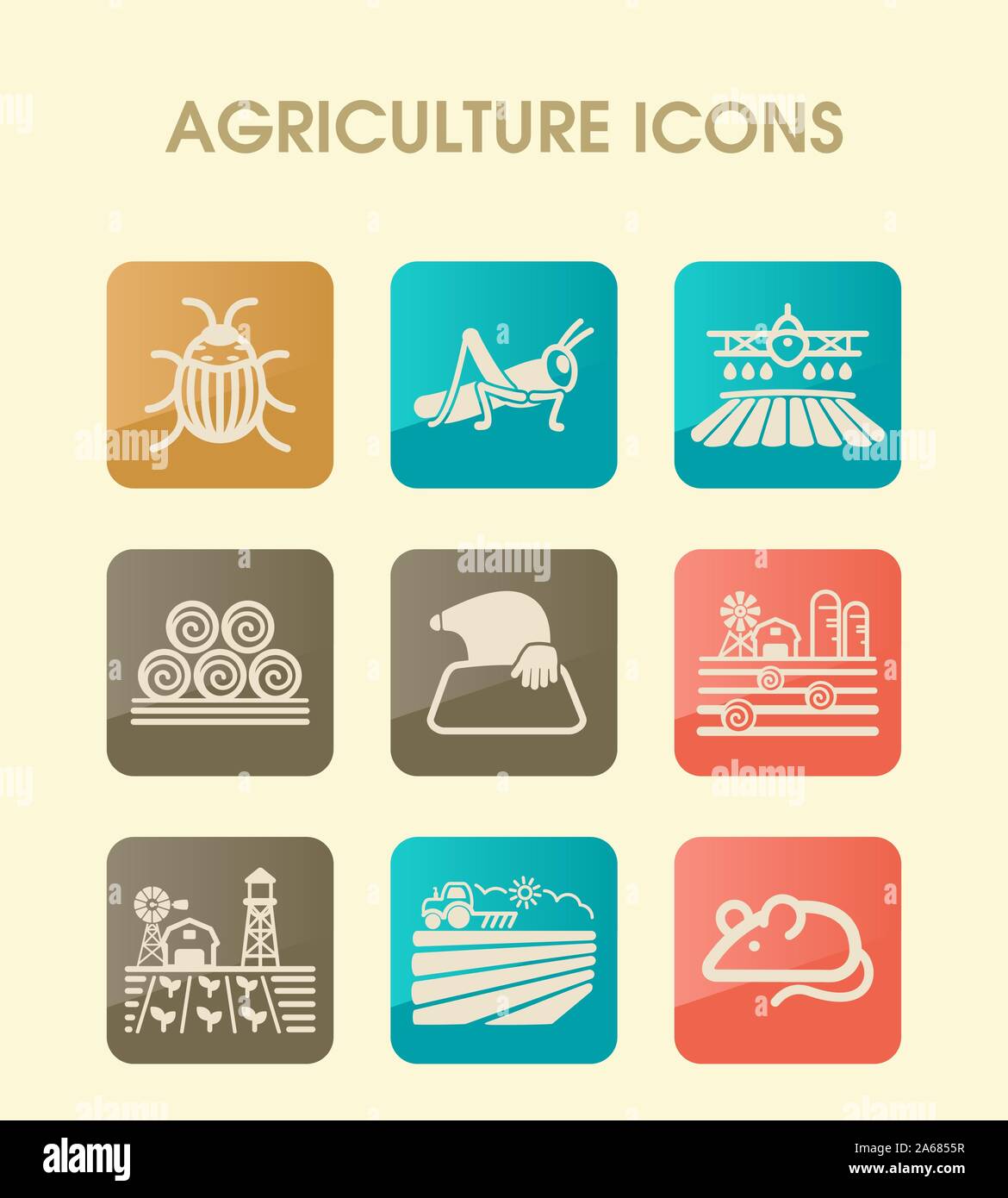 Farm Field icon. Agriculture sign. Graph symbol for your web site ...