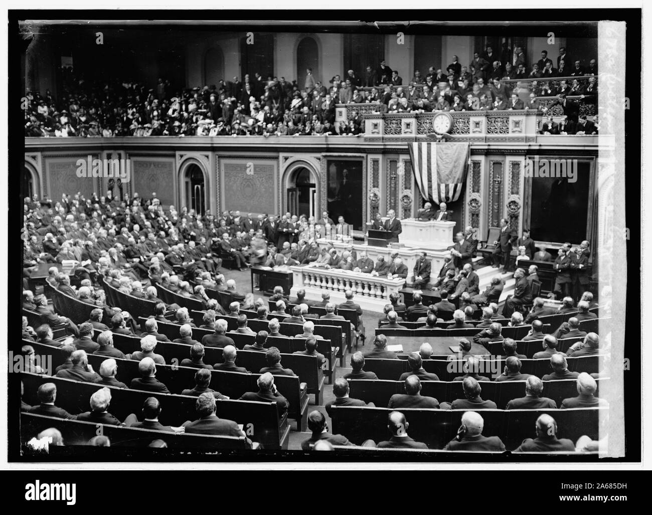 Woodrow wilson speech Black and White Stock Photos & Images - Alamy