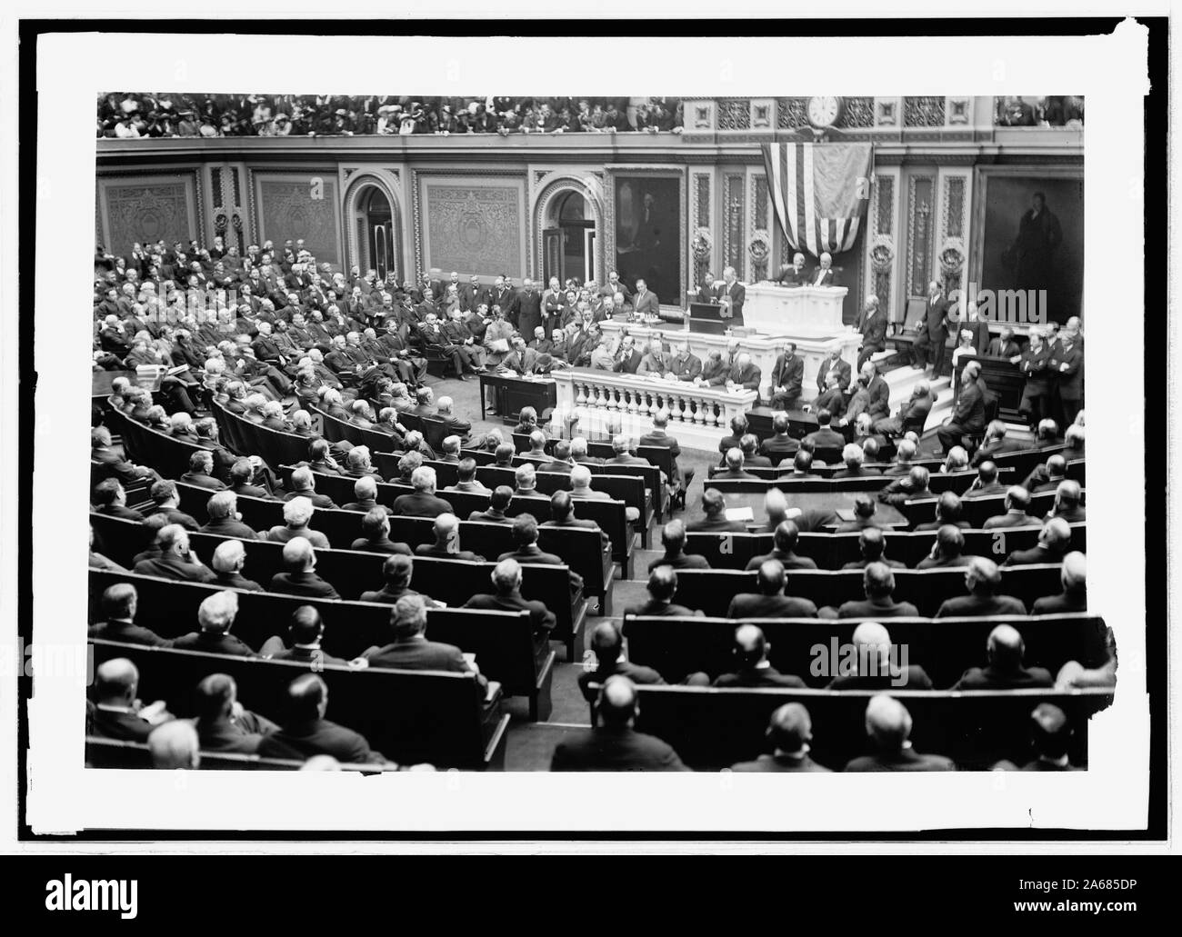 Woodrow wilson speech Black and White Stock Photos & Images - Alamy