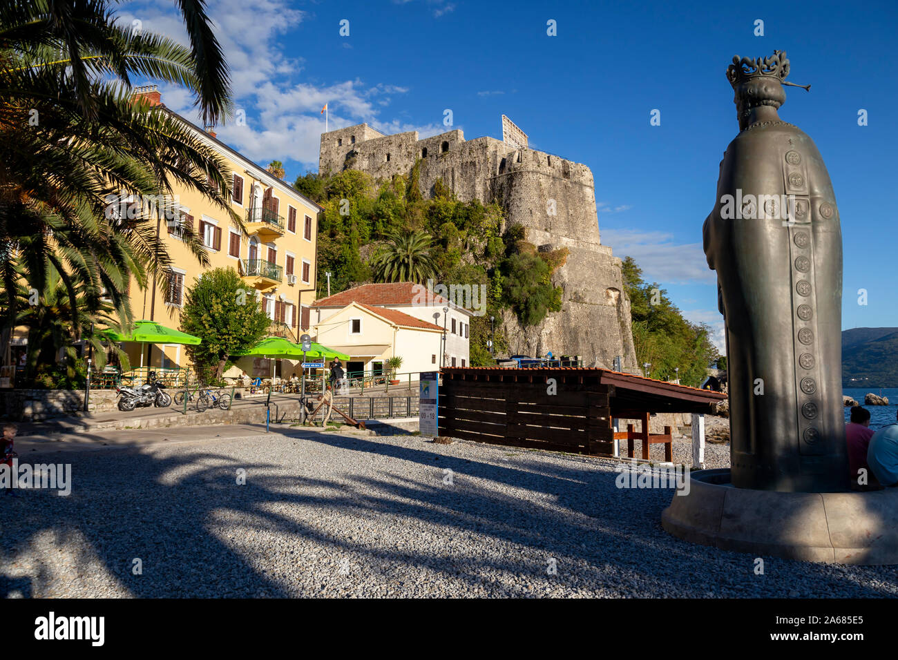 King Tvrtko the First statue in herceg novi Stock Photo - Alamy