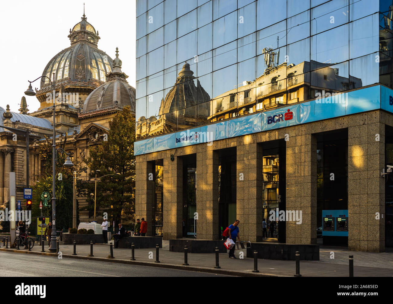 The BCR Headquarters building in downtown Bucharest, Romania, 2019 ...