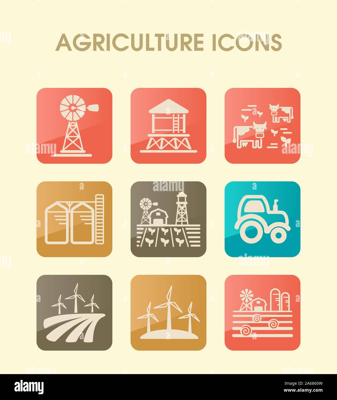 Farm Field icon. Agriculture sign. Graph symbol for your web site ...