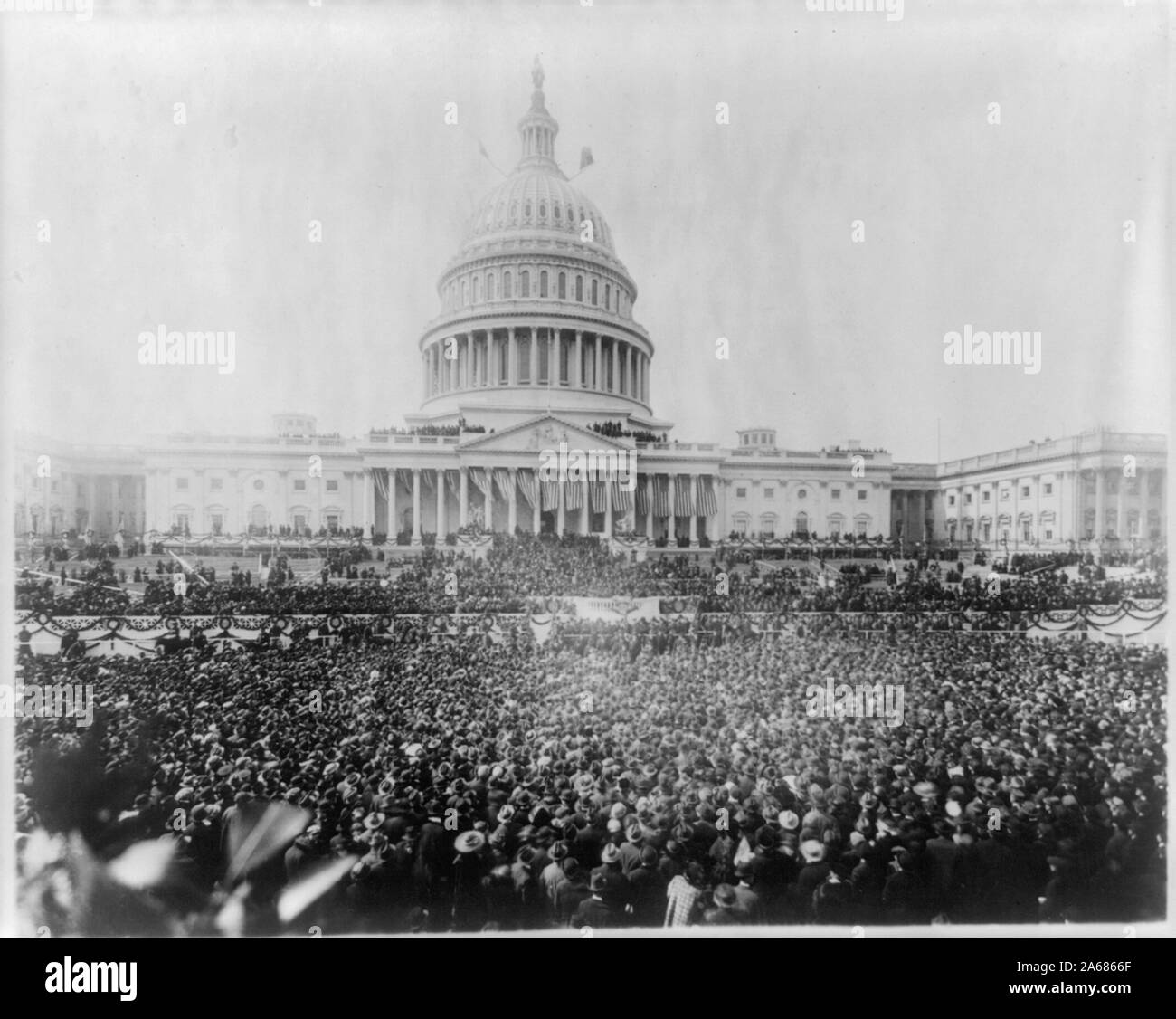 Wilson's inauguration, 1917 Stock Photo - Alamy