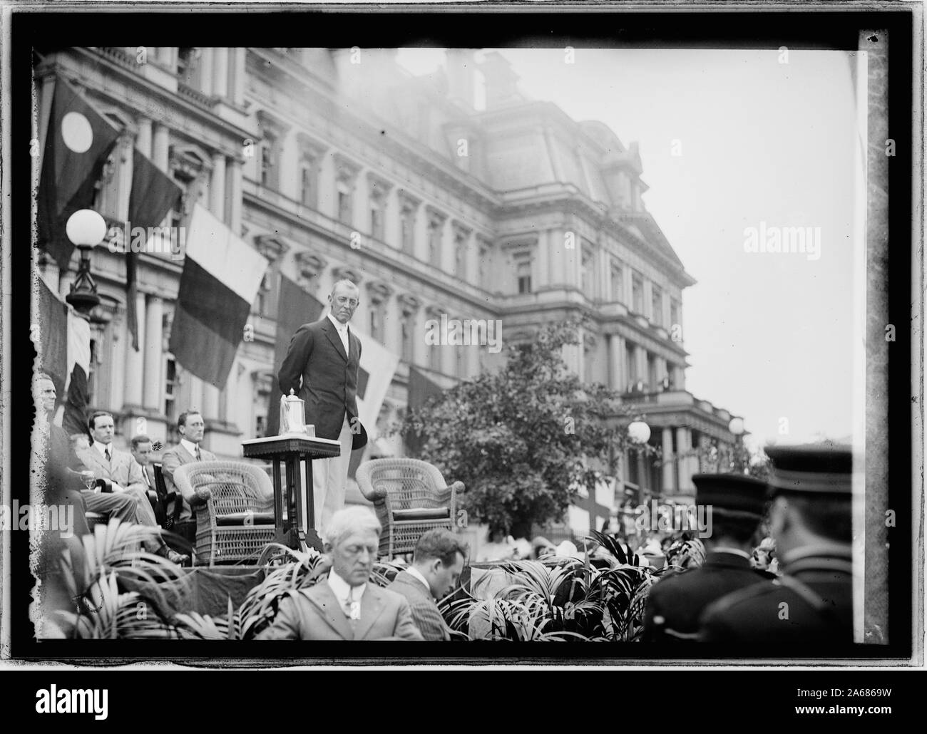 Wilson, Flag Day, June 1914 Stock Photo - Alamy