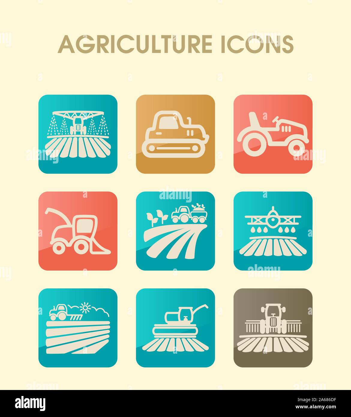 Farm Field icon. Agriculture transport sign. Graph symbol for your web ...
