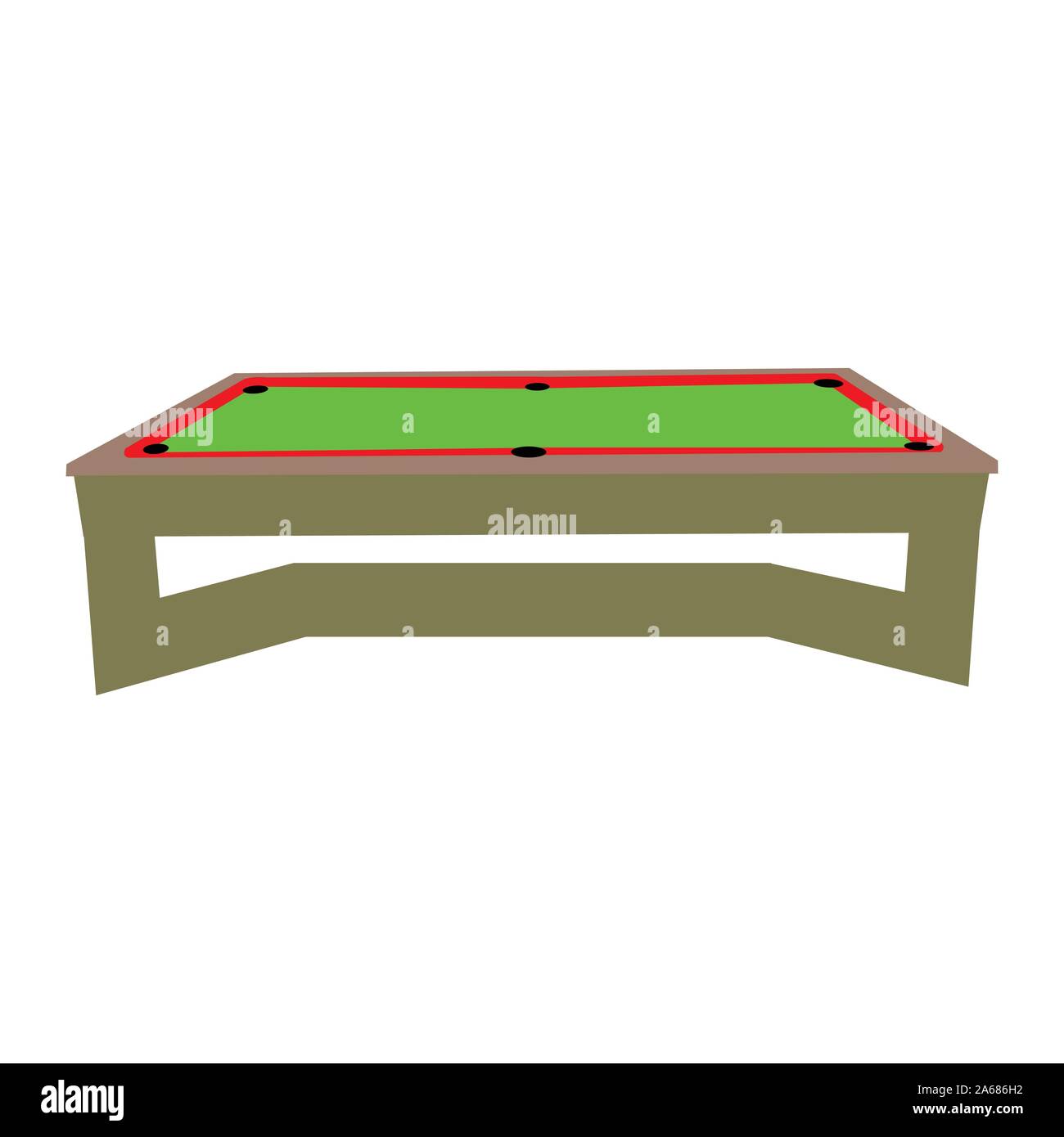 An isolated billiard table on a white background Stock Vector Image ...