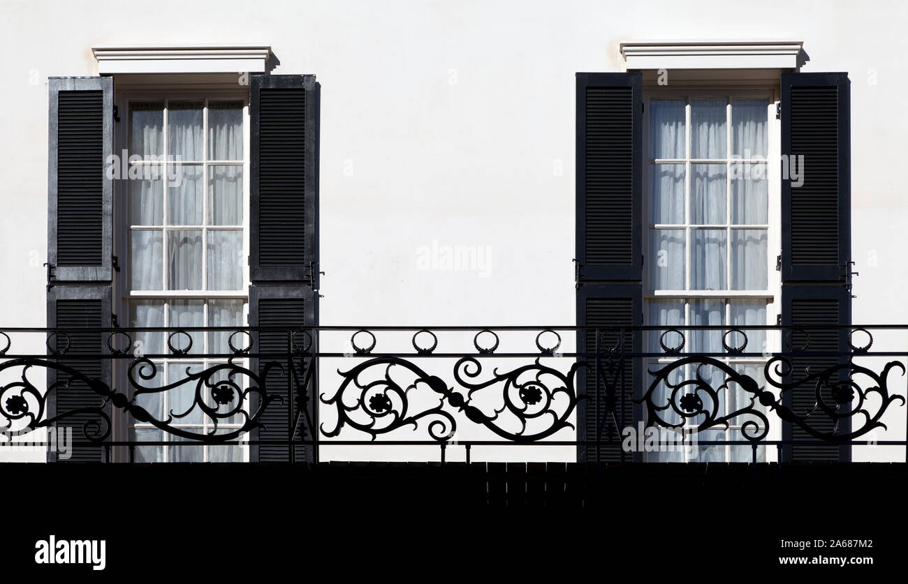Windows and balcony railing at the United States Trade Representative's ...