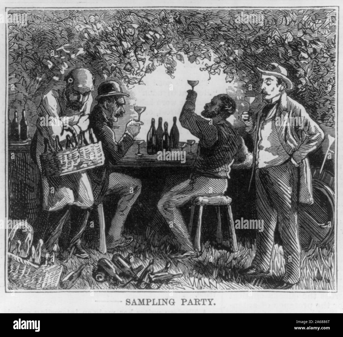 Wine] Sampling party Stock Photo - Alamy