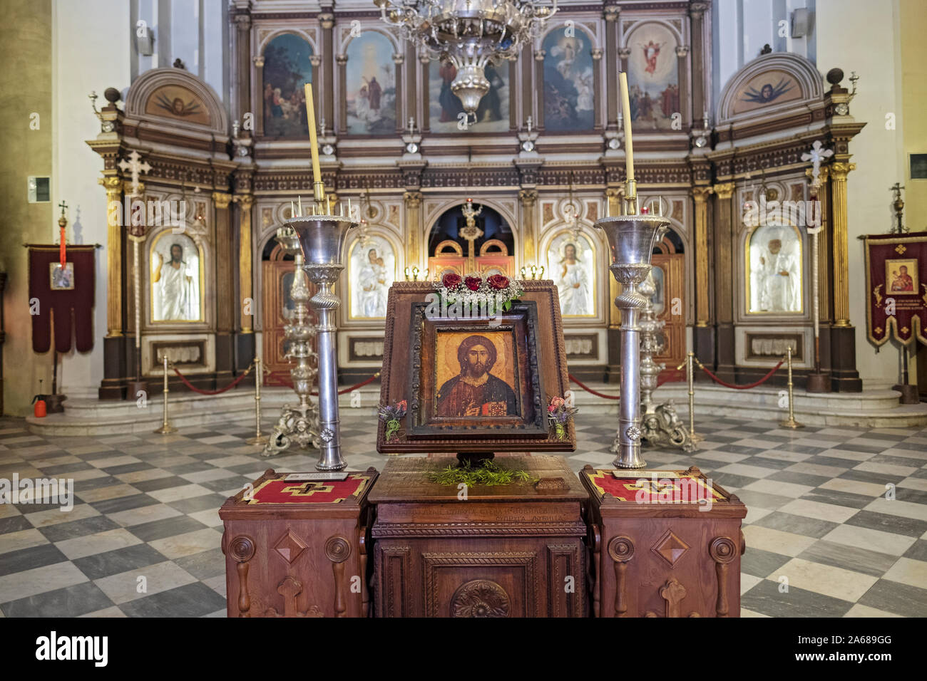 Paintings inside old church st hi-res stock photography and images - Alamy