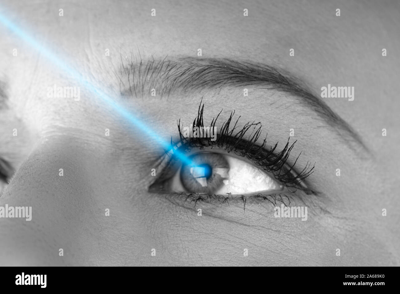 Laser Vision Correction Concept Photo Of Young Woman Stock Photo - Alamy