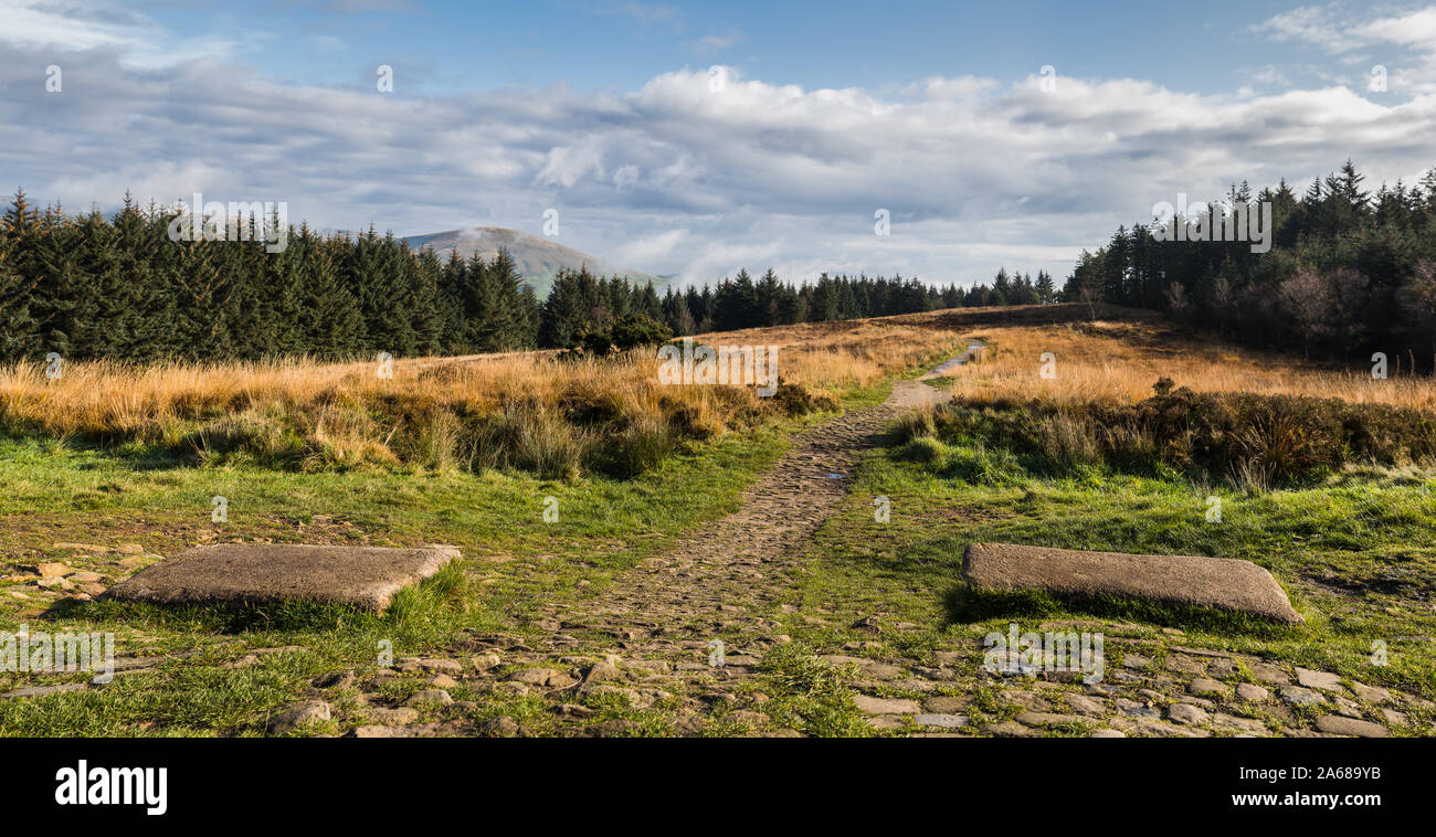 Multi image panorama from the peak of Beacon Fell Country Park in ...