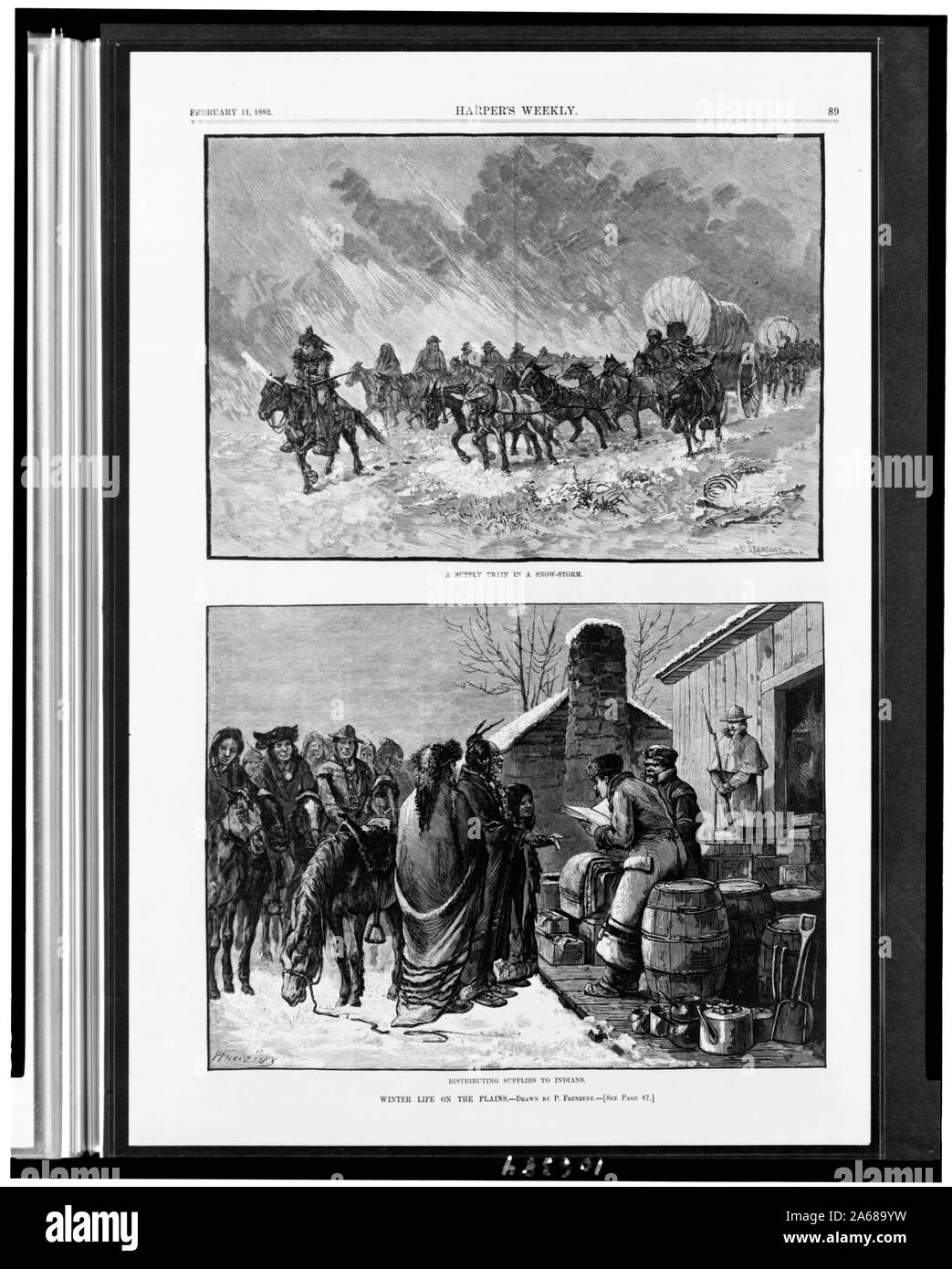 Winter life on the plains Stock Photo - Alamy