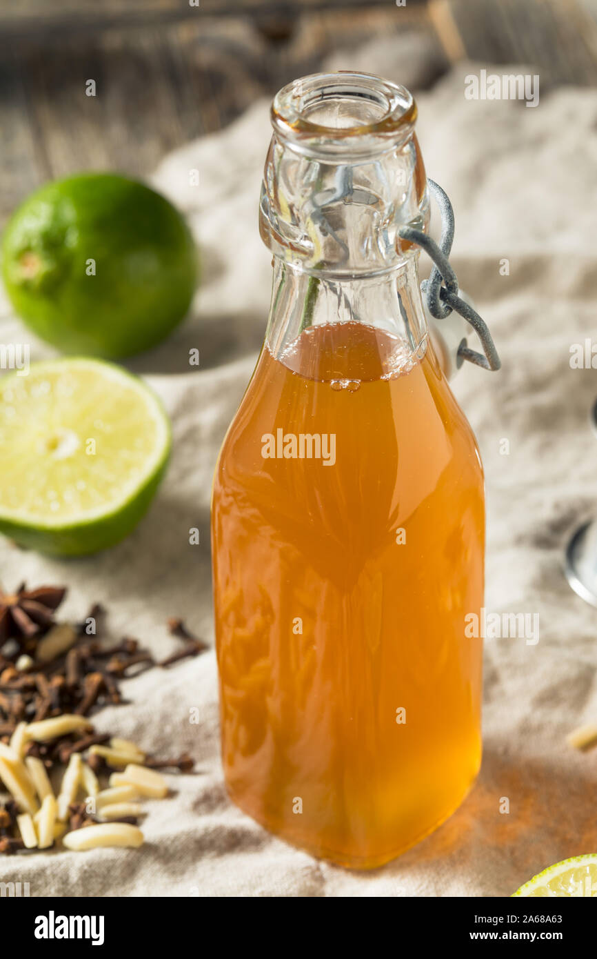 Homemade Falernum Cocktail Syrup with Almond Clove Ginger Stock Photo ...
