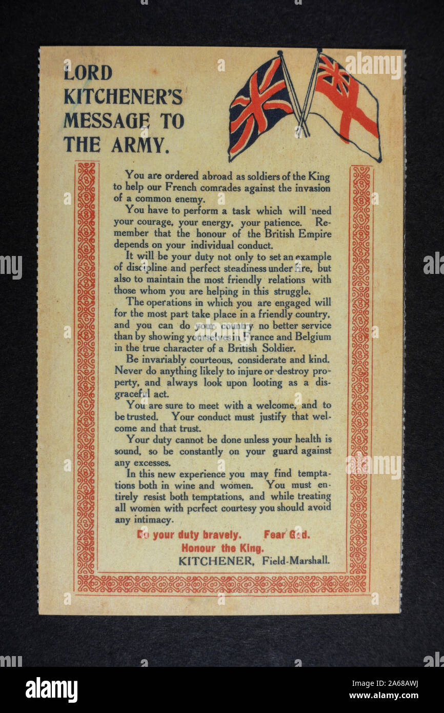 Lord kitcheners hi-res stock photography and images - Alamy