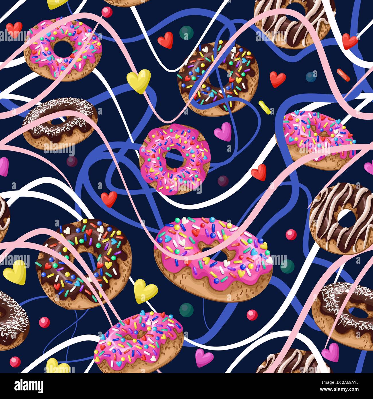 Seamless vector pattern delicious hi-res stock photography and images ...