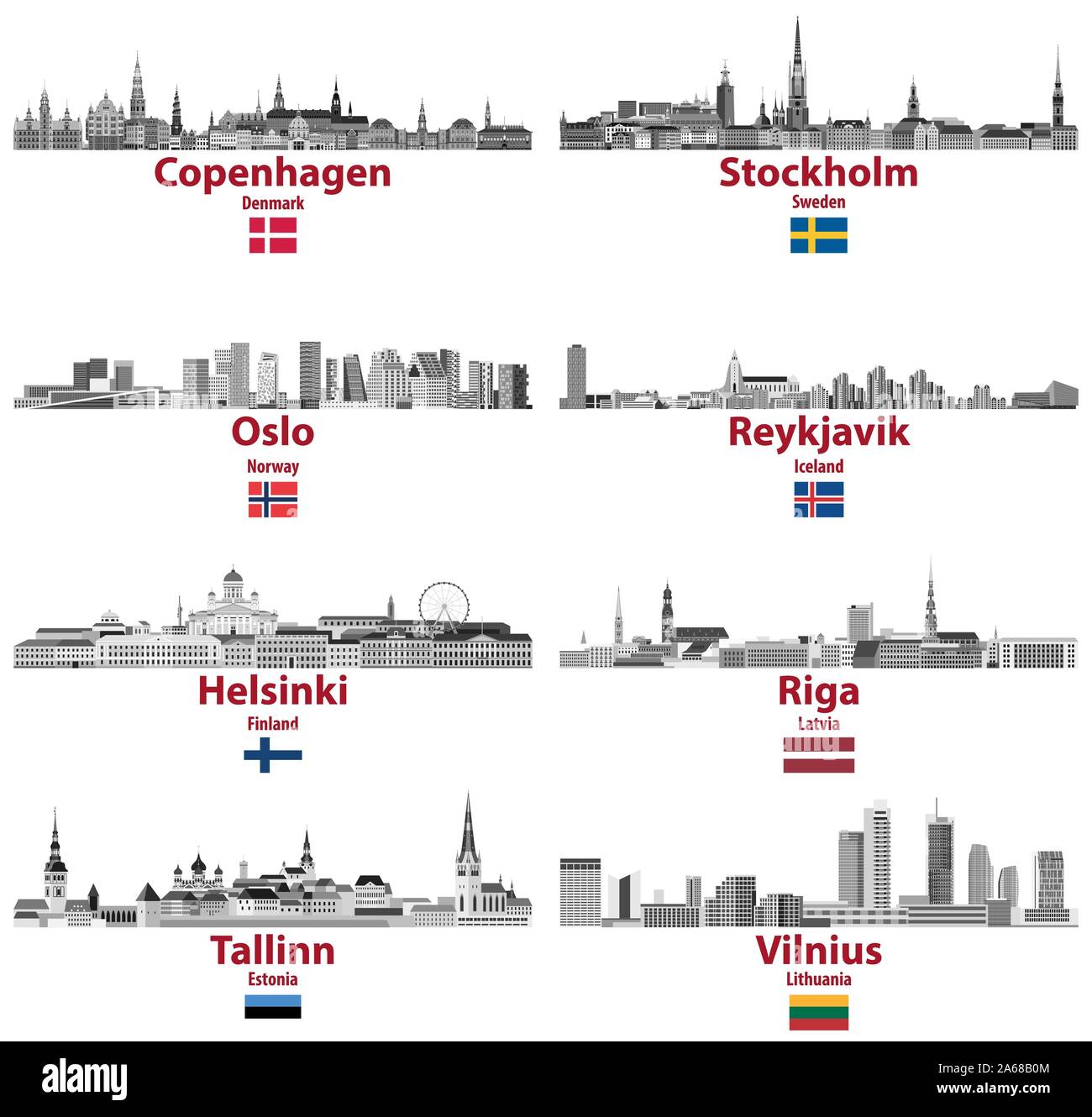 Oslo cathedral Stock Vector Images - Alamy