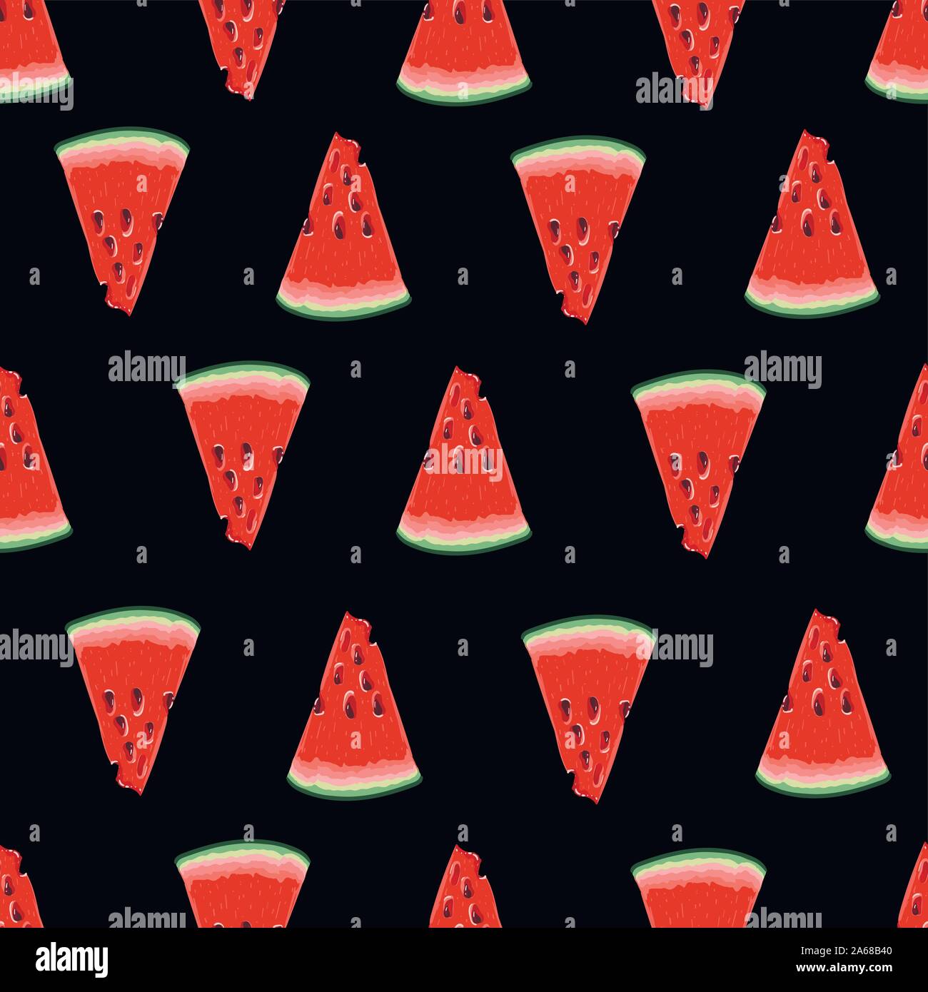 Seamless pattern with watermelon. Vector Stock Vector Image & Art - Alamy