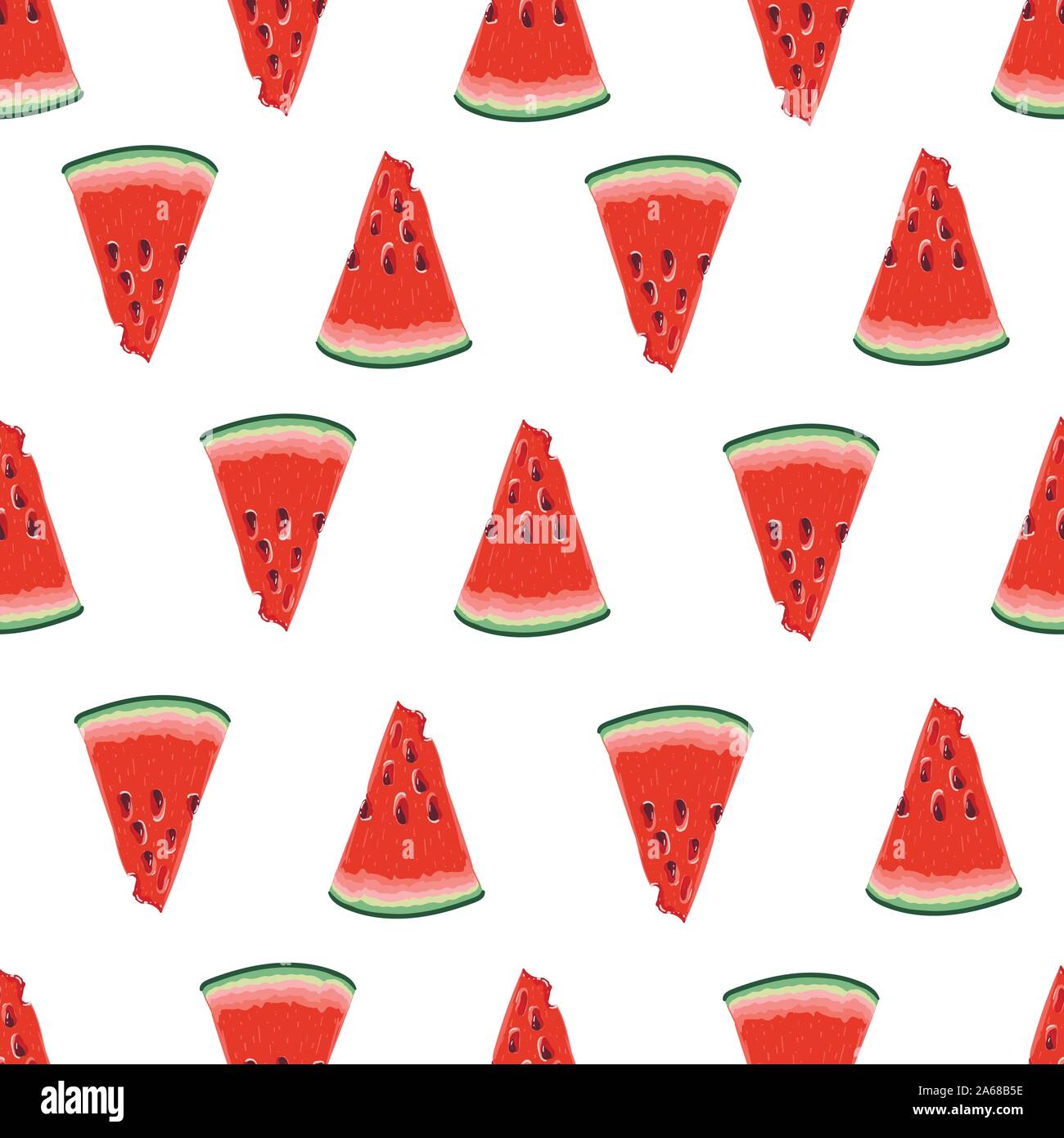 Watermelon pineapple fruit pattern Stock Vector Images - Alamy