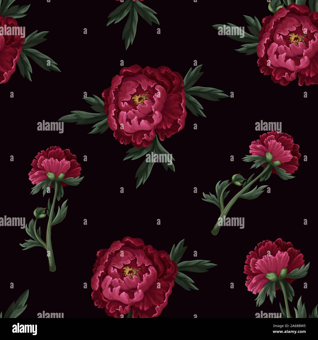 Classic burgundy flower Stock Vector Images - Alamy