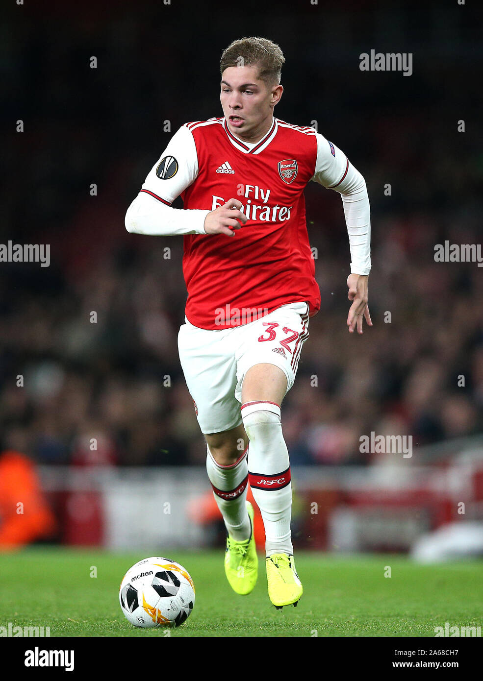 Arsenal's Emile Smith Rowe during the UEFA Europa League group F match ...