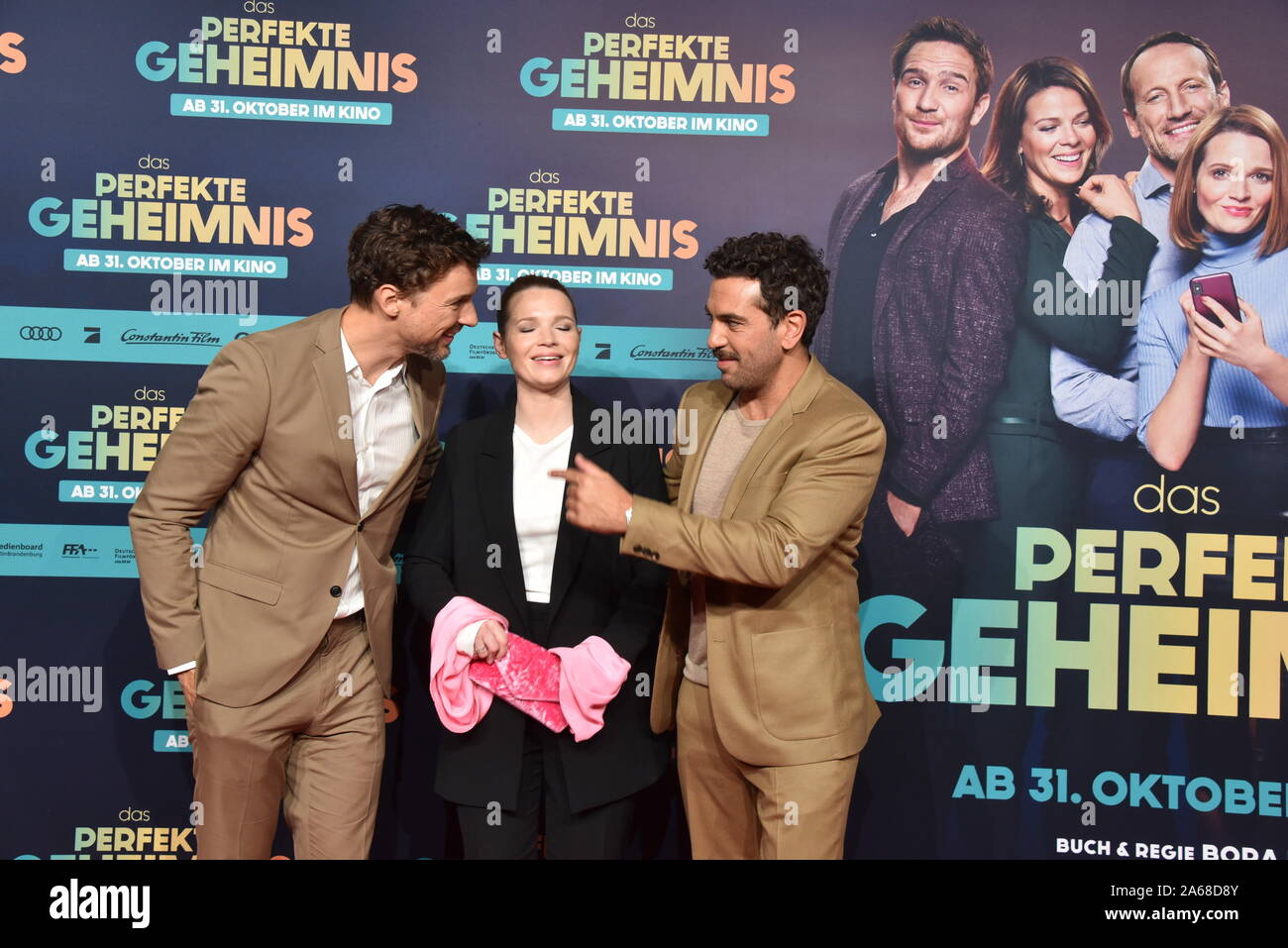 Cologne, Germany. 23rd Oct, 2019. Actors Florian David Fit. l-r ...