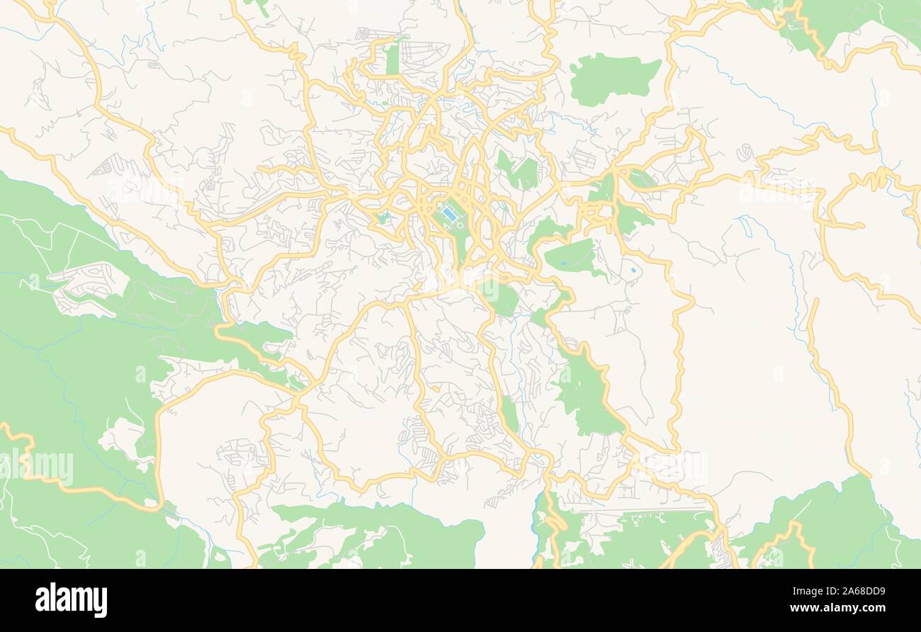 Printable street map of Baguio, Province Benguet, Philippines. Map ...